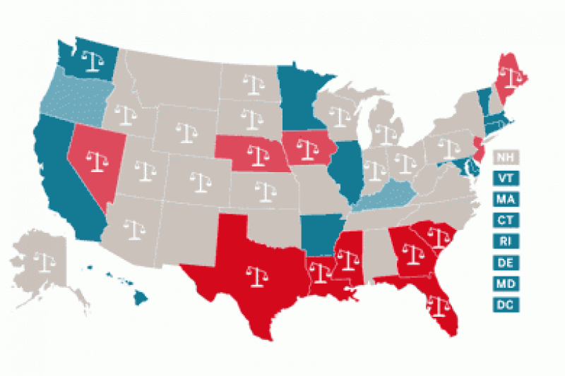 Trump Support By State Map Printable Map